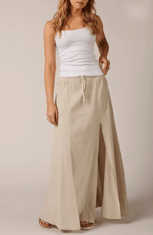 LEISURE LAB Sunset Flow Skirt - Oatmeal