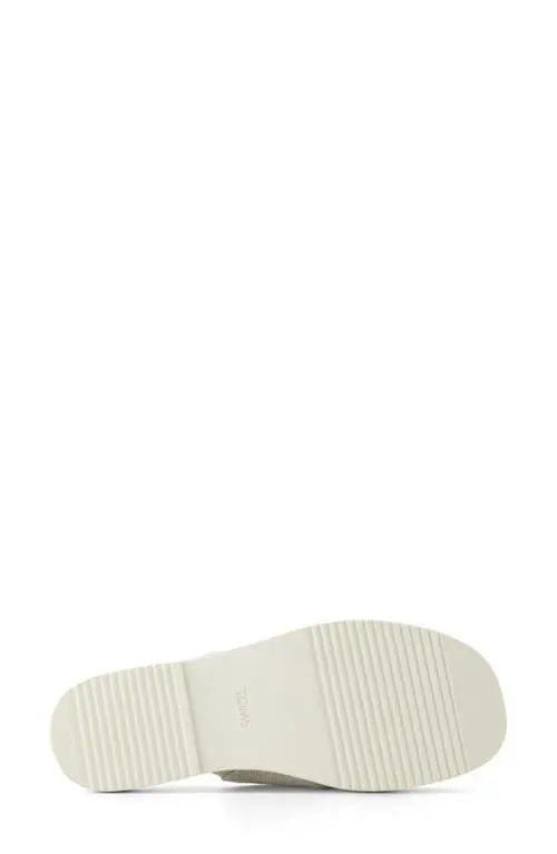 Toms Mae Crisscross Slide Sandal - Natural Ivory