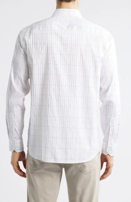 Johnston & Murphy Xc4® Windowpane Print Performance Button-down Shirt