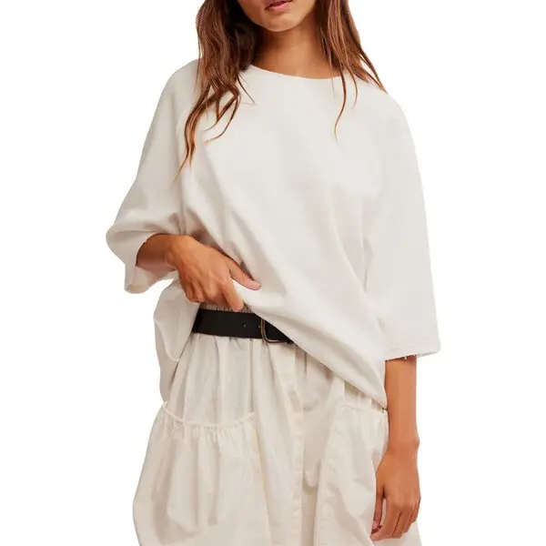 Free People Joah Oversize Cotton Blend T-shirt