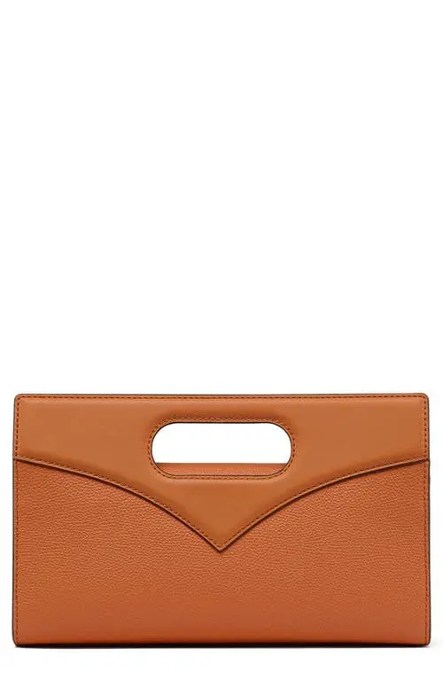 Mcm Embossed Leather Tote