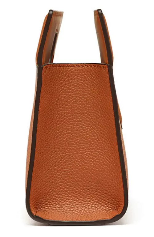 Mcm Embossed Leather Tote