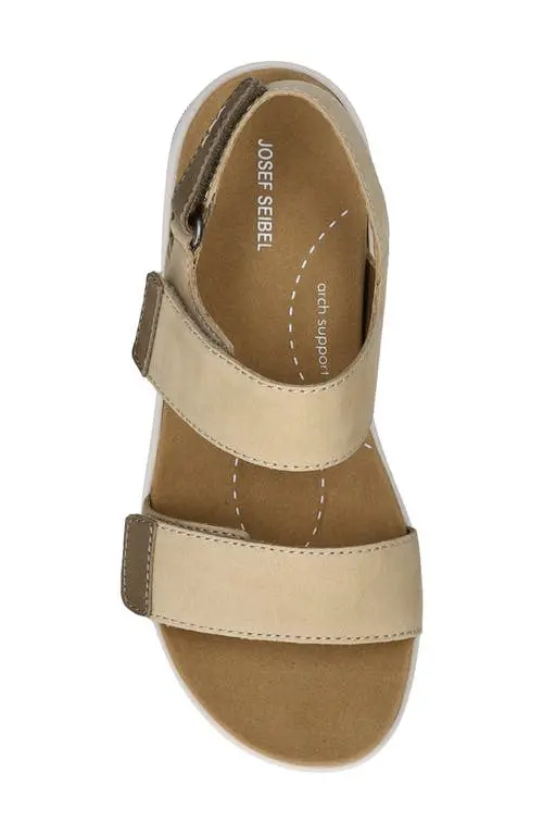 Josef Seibel Estelle Slingback Platform Sandal - Beige