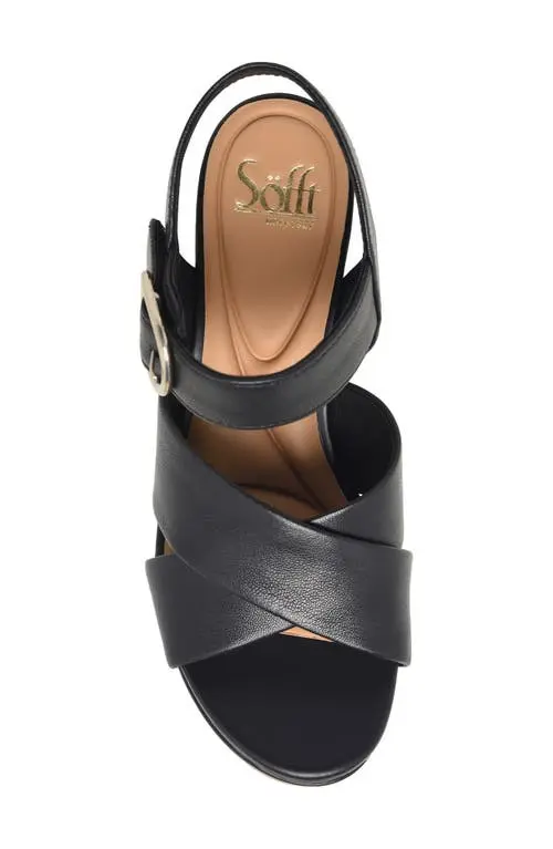 SOFFT Lizzie Platform Sandals - Black