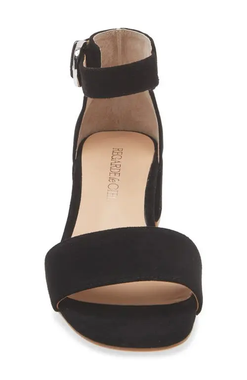 Regarde Le Ciel Yeremi Ankle Strap Sandal - Etna Black