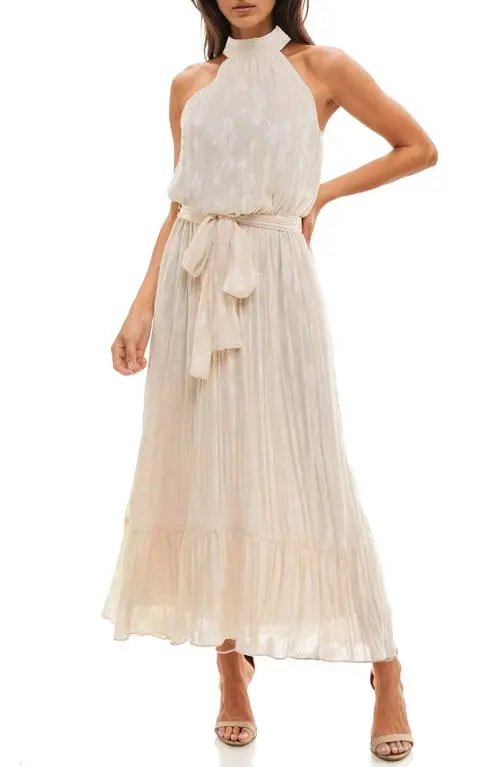 Socialite Chiffon Maxi Dress In Cream - 60% Off | Editorialist