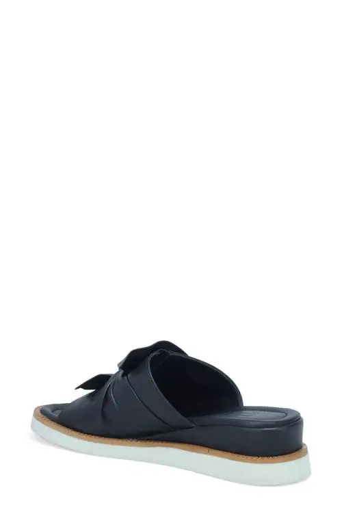 Miz Mooz Evy Platform Wedge Slide Sandal - Black