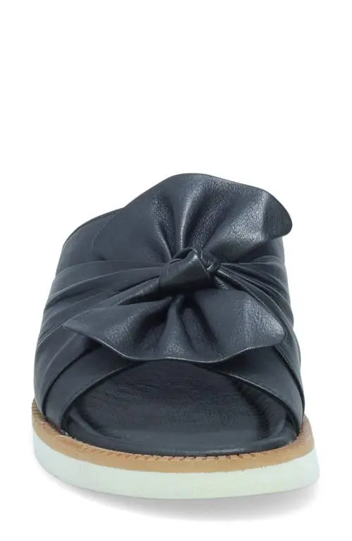 Miz Mooz Evy Platform Wedge Slide Sandal - Black