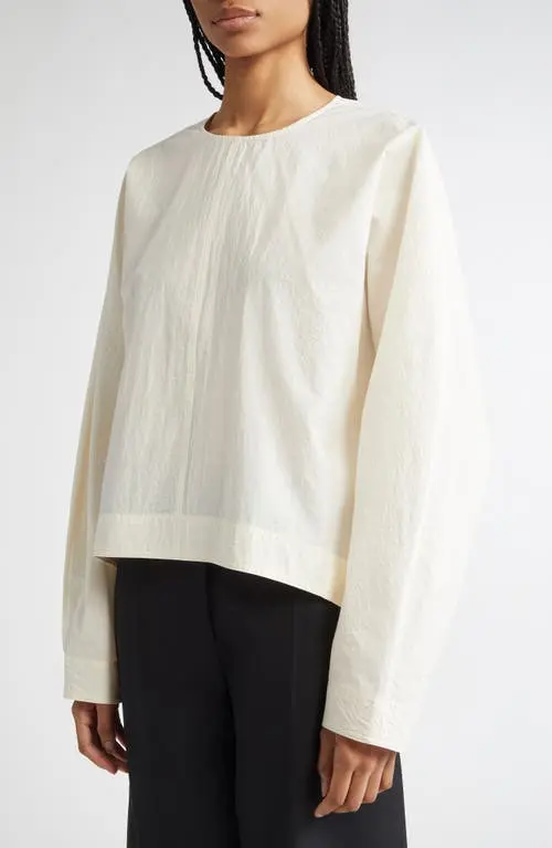 TOTEME Balloon Sleeve Top - Off White
