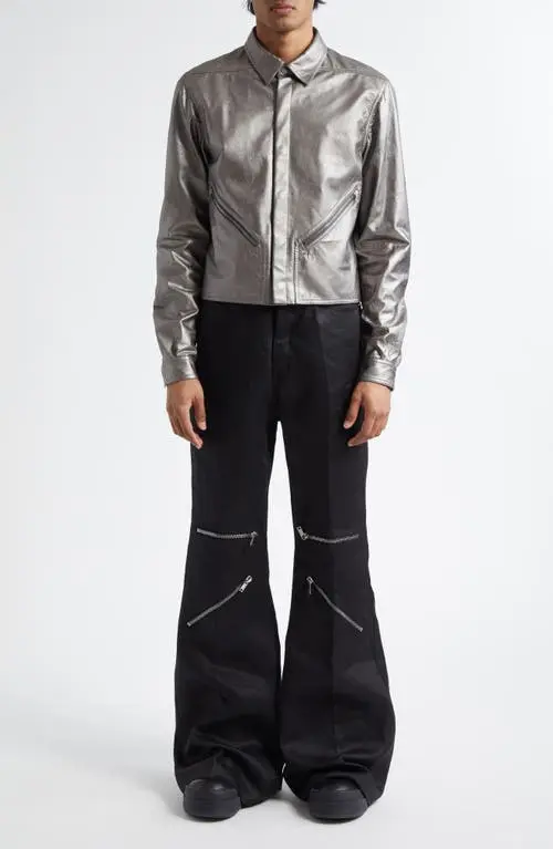Rick Owens Tour Alice Metallic Leather Jacket