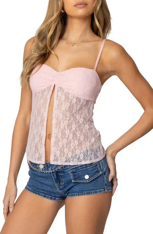 EDIKTED Priyua Sheer Lace Camisole