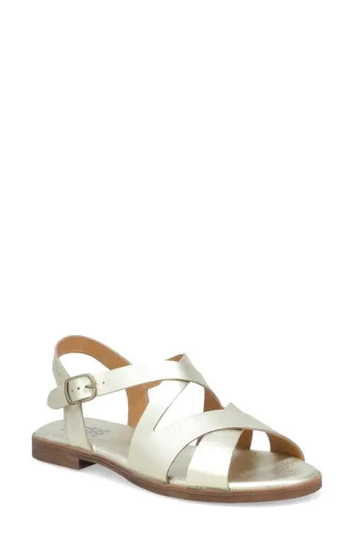 Miz Mooz Lilium Ankle Strap Sandals - Gold