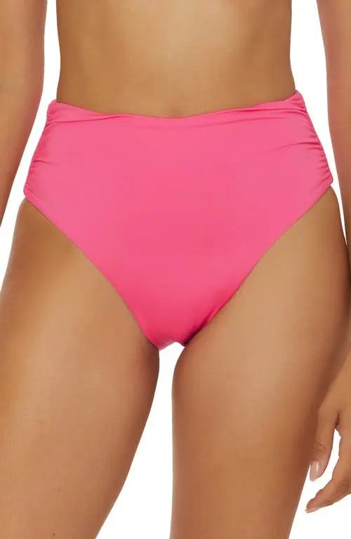 Trina Turk Monaco High Waist Swim Bottoms - Point Pink