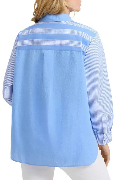 Foxcroft Mix Stripe Button-up Shirt
