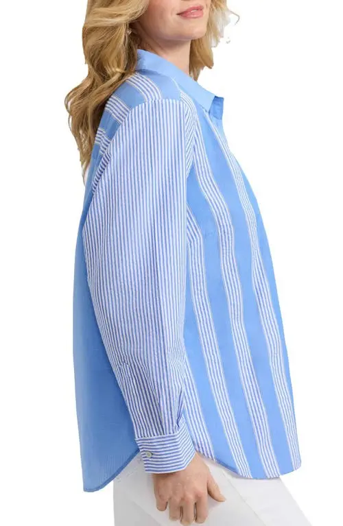 Foxcroft Mix Stripe Button-up Shirt
