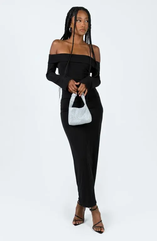 Princess Polly Maida Off The Shoulder Maxi Dress