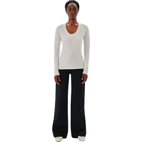 Another Tomorrow Long Ballet Scoop Neck Tee