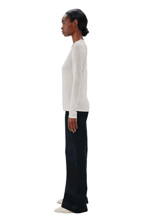 Another Tomorrow Long Ballet Scoop Neck Tee