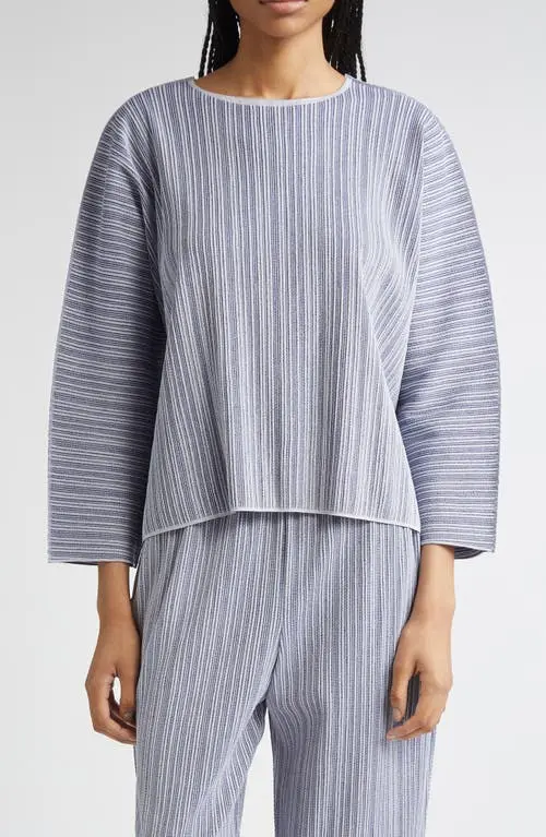 Issey Miyake A-poc Pleated Top - Blue