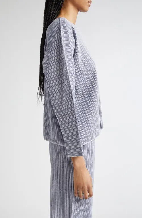 Issey Miyake A-poc Pleated Top - Blue