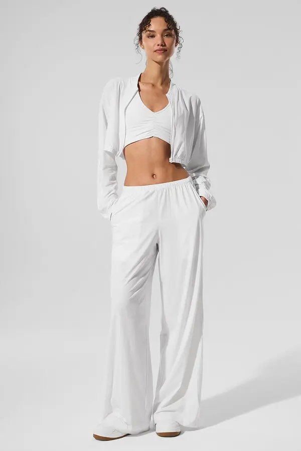 Alo Yoga Breezy Wide Leg Pants - White