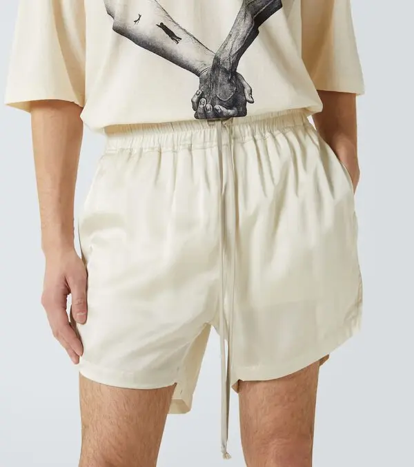 Rick Owens Charmeuse Shorts