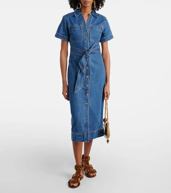 Veronica Beard Tabby Shirt Dress