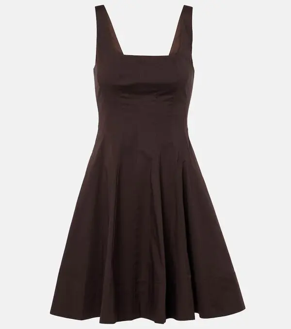 Staud Wells Cotton Mini Dress