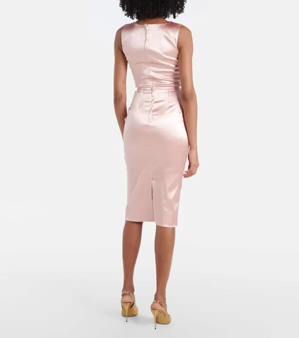 Dolce & Gabbana Satin Midi Dress