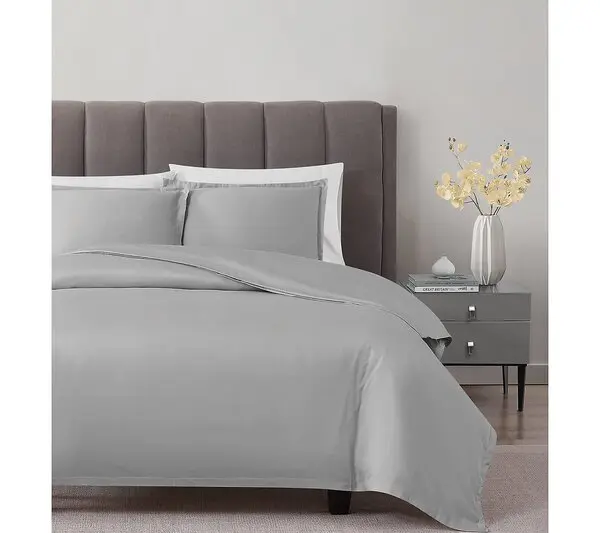 Badgley Mischka Cotton Sateen King 3-piece Duvet Set