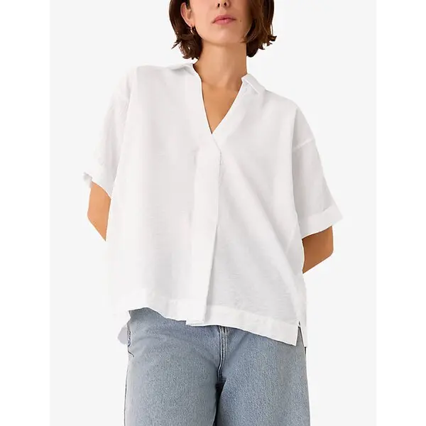 Whistles Relaxed-fit Woven Shirt - White