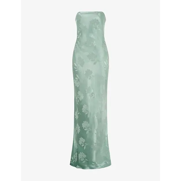 OMNES Amdra Strapless Woven Maxi Dress - Green