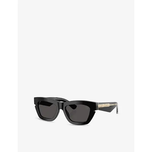 Burberry Be4454 Cat-eye Sunglasses - Black