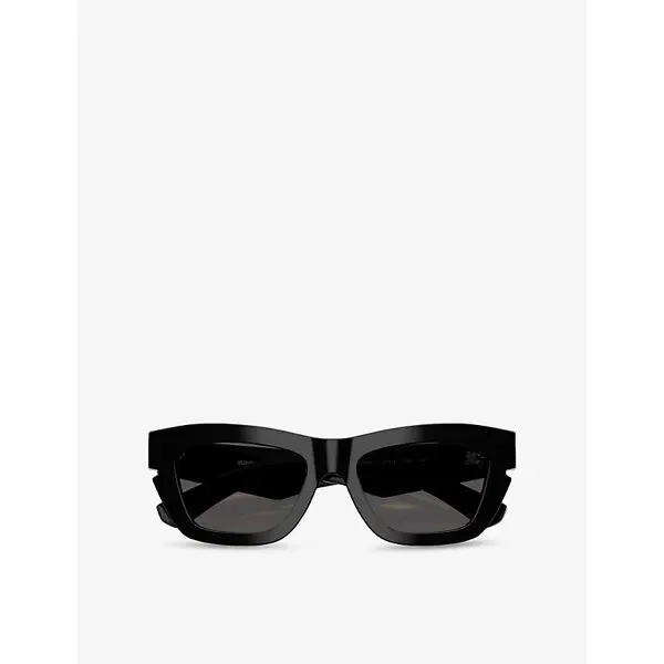 Burberry Be4454 Cat-eye Sunglasses - Black