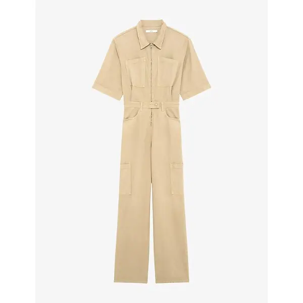 IRO PARIS Maina Short-sleeve Woven Jumpsuit