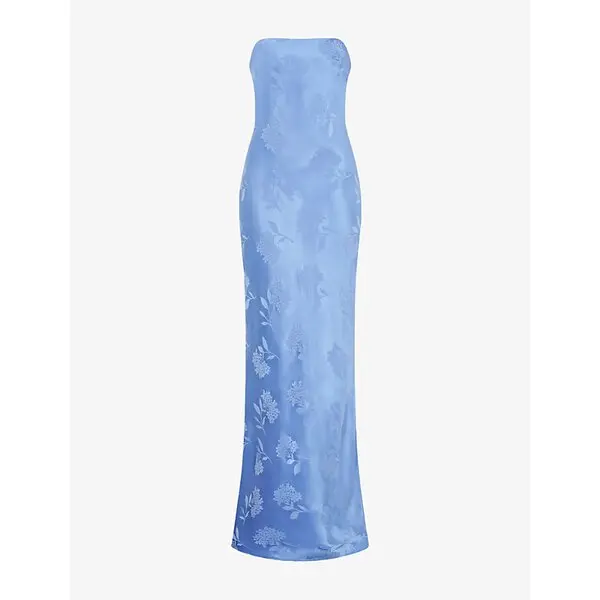 OMNES Amdra Strapless Woven Maxi Dress - Blue