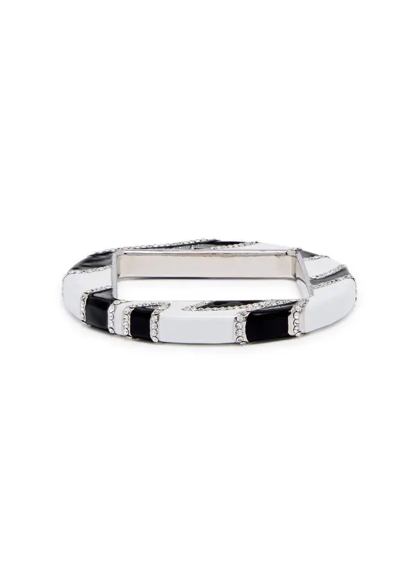 Jacquemus Le Bracelet Rond Zebra Enamelled Bracelet