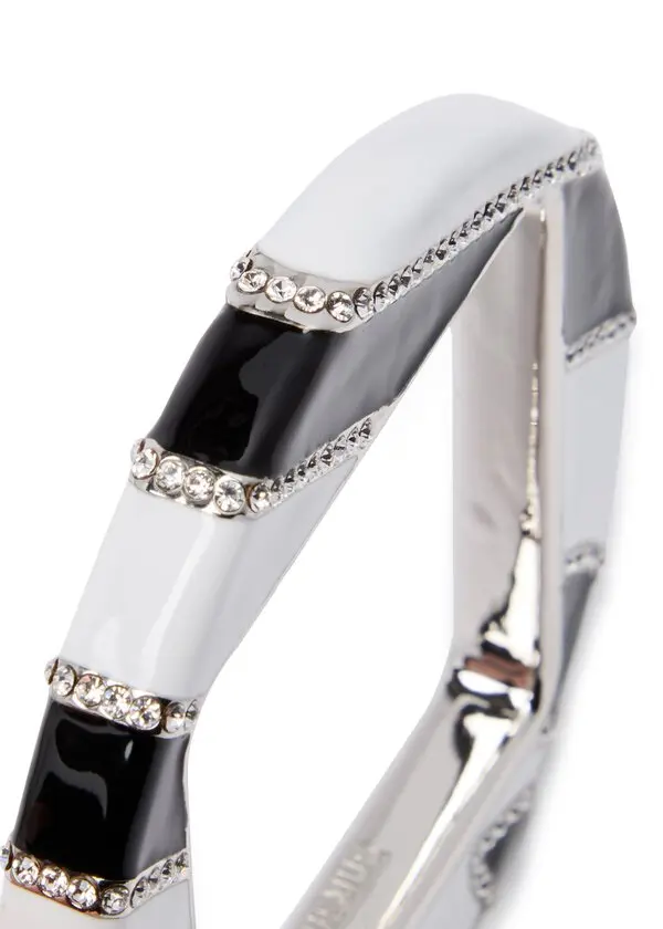 Jacquemus Le Bracelet Rond Zebra Enamelled Bracelet