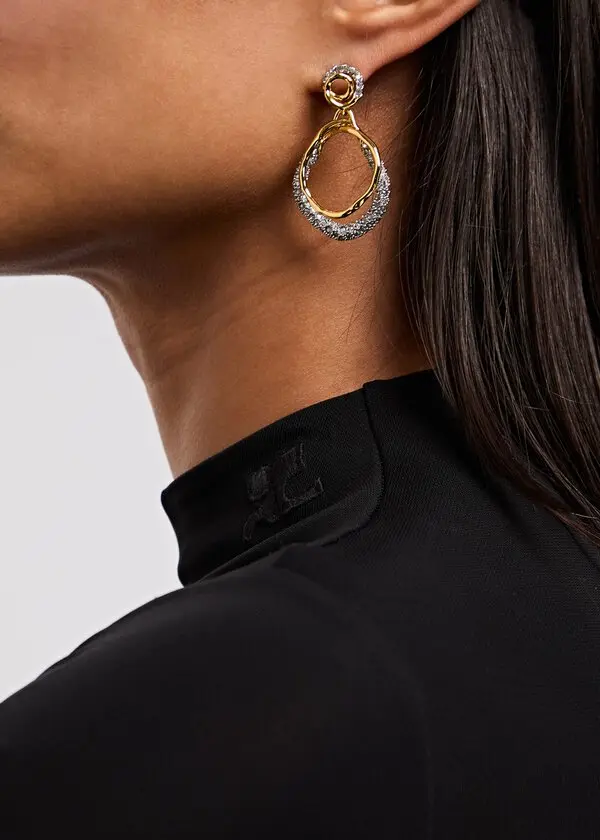 Alexis Bittar Solanales 14kt -plated Hoop Earrings