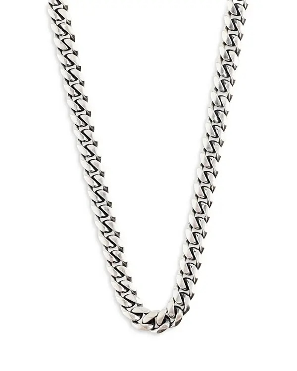 SERGE DENIMES Sterling Curb Chain Necklace - Silver