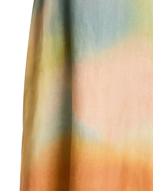 chinese dress ladies STAUD LAURA LINEN DRESS CALIFORNIA CLOUDS main image 0