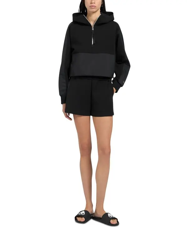 Moose Knuckles Mixed Media Hoodie - Black