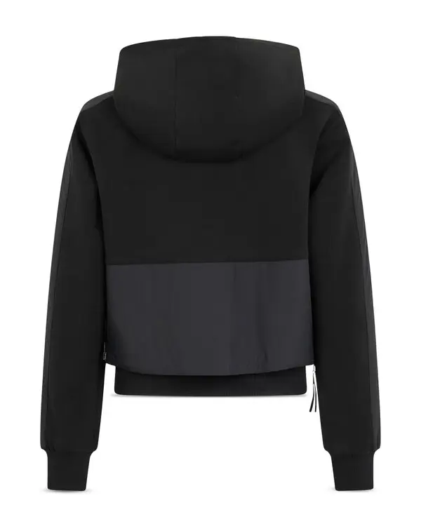 Moose Knuckles Mixed Media Hoodie - Black