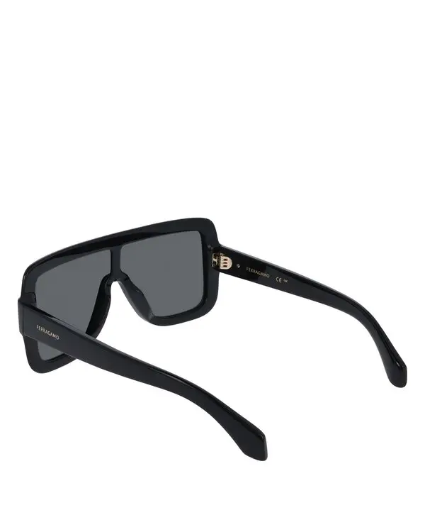 FERRAGAMO 55mm Classic Logo Shield Sunglasses