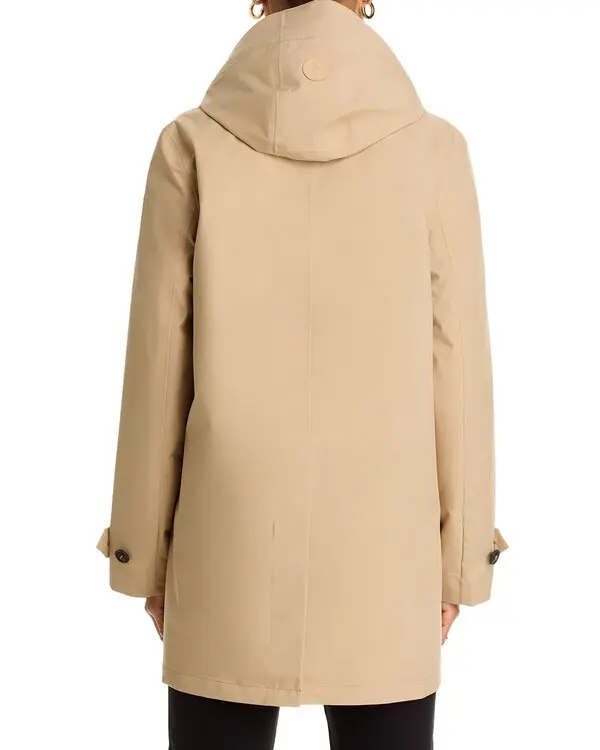 SAVE THE DUCK Hooded Raincoat - Stardust Beige