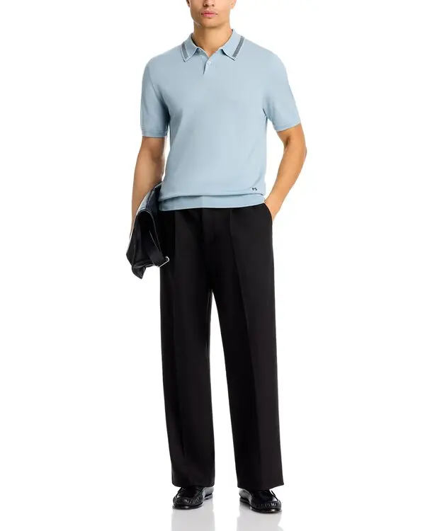 Paul Smith Merino Wool Polo - Blue