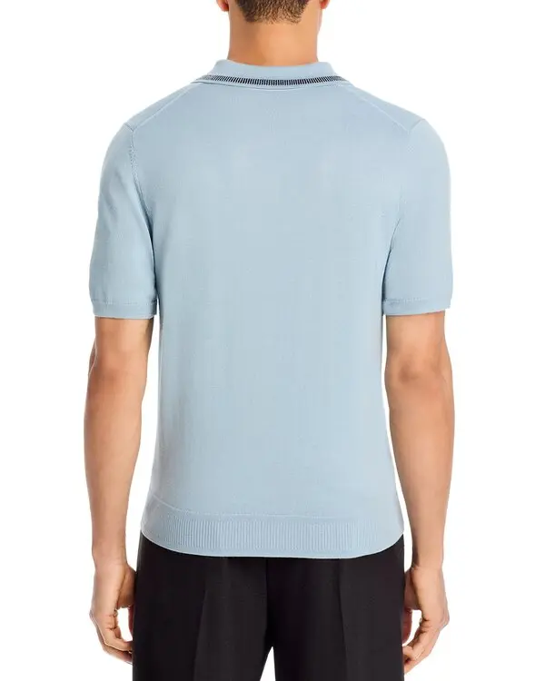 Paul Smith Merino Wool Polo - Blue