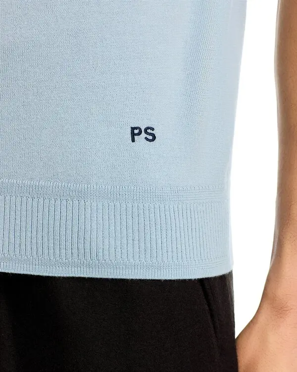 Paul Smith Merino Wool Polo - Blue