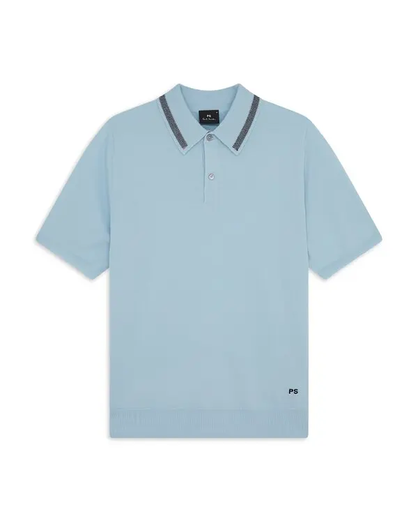 Paul Smith Merino Wool Polo - Blue