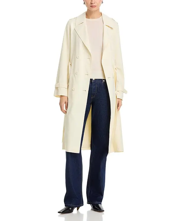 Soia & Kyo Blaire Packable Trench Coat - Sidewalk Chalk